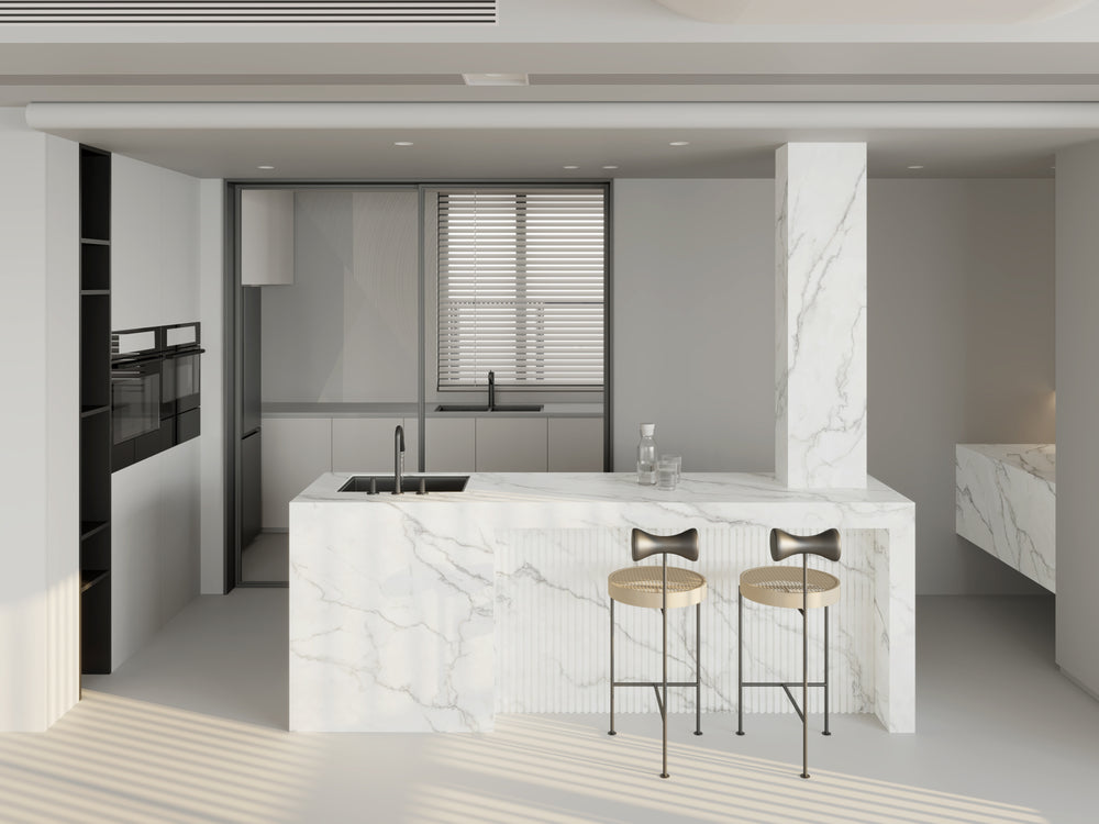 Statuario Catania 1204 Polaris Printed Quartz
