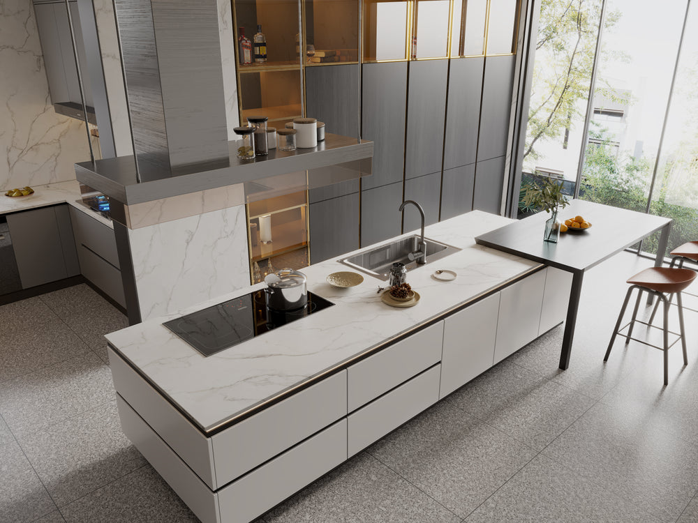 Statuario Catania 1204 Polaris Printed Quartz